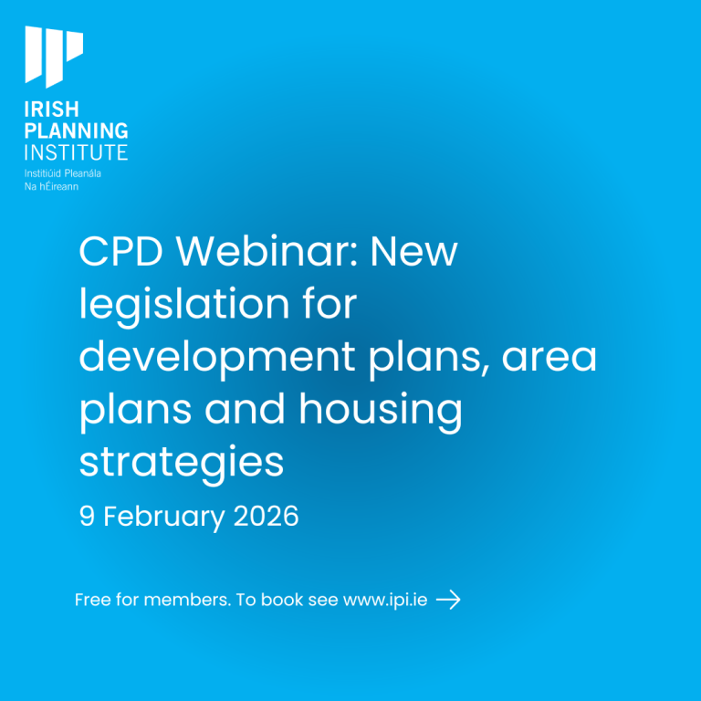 CPD Webinar: New legislation for development plans, area plans and ...